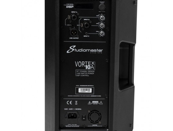 STUDIOMASTER VORTEX 10A - Enceinte active Coaxial 10" - Rockamusic